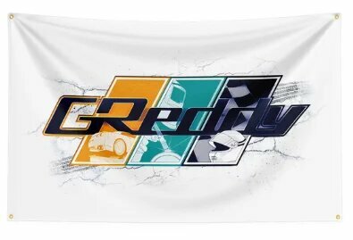 Гоночный флаг из полиэстера FLAGDOM 90x150 см 60 х 90 см, 4 Grommets