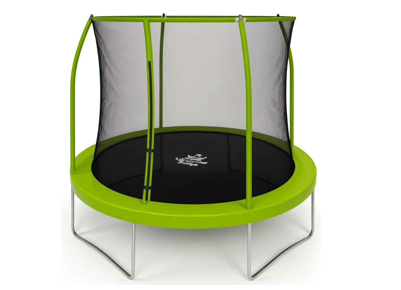 Каркасный батут Triumph Nord Триумфальный 305 см с лестницей, зеленый
