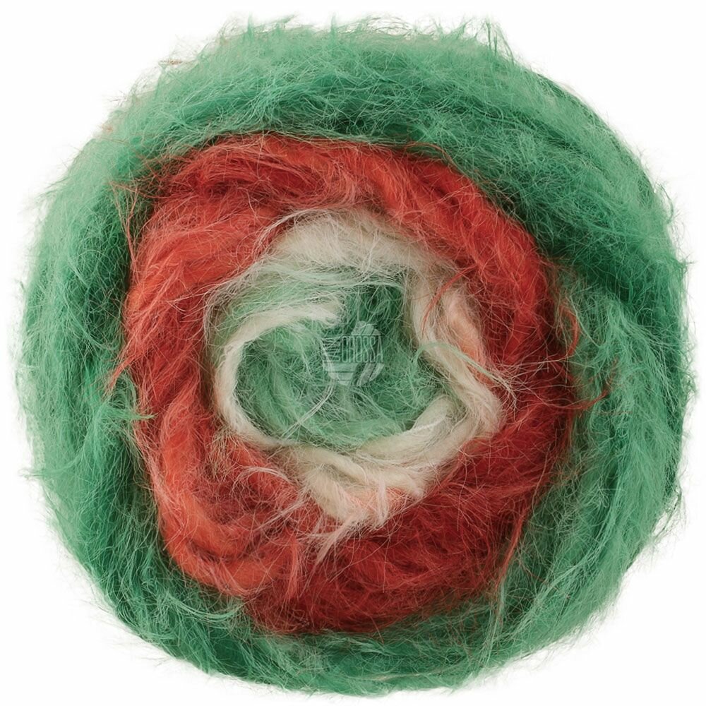 Новогодняя пряжа Lana Grossa Basta Mista (799 Christmas) 1 моток 50 г/100 м