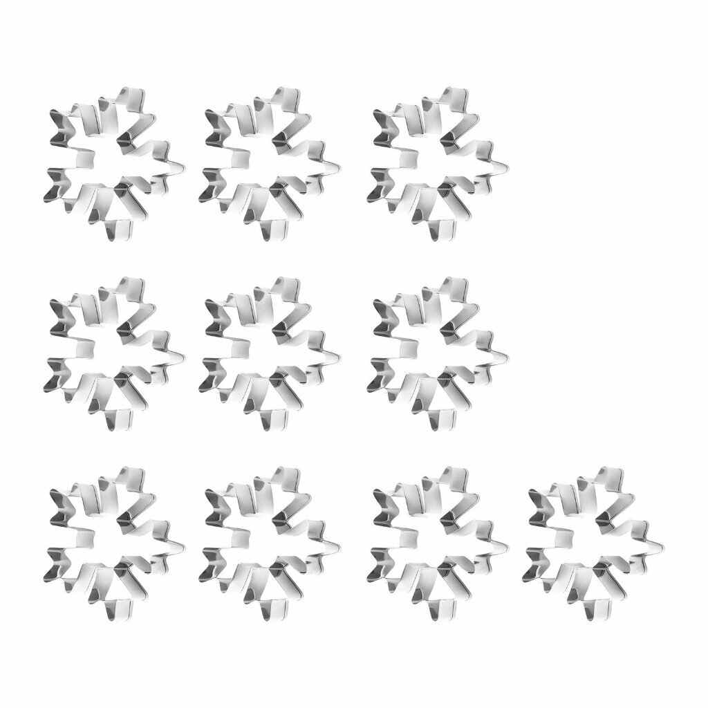 Формочки Для Десерта В Форме Снежинки Из Нержавеющей Стали Для Праздничной Выпечки