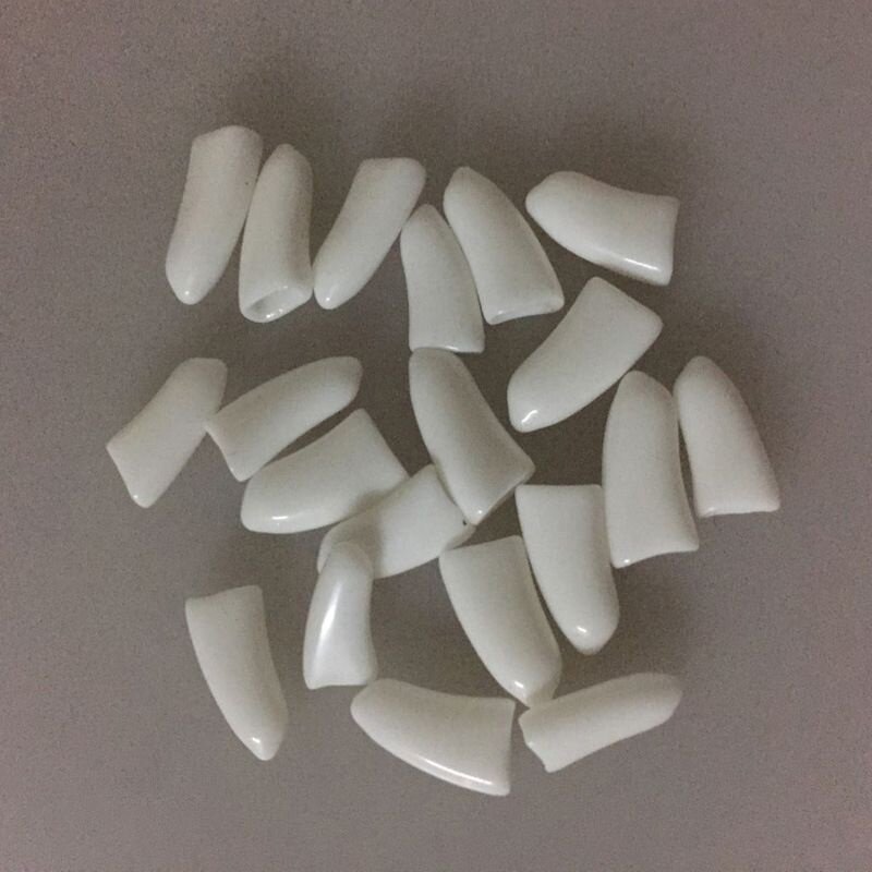 Стильные и безопасные 20 шт. капов для ногтей домашних животных (с клеем) для чистых и счастливых лап, белые-XXL