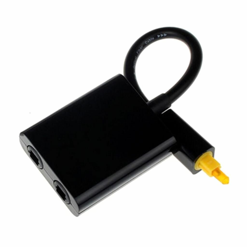 Адаптер питания, Оптоволоконный аудиокабель, оптоволоконный аудиокабель "один в двух", разветвитель оптического волокна-черный