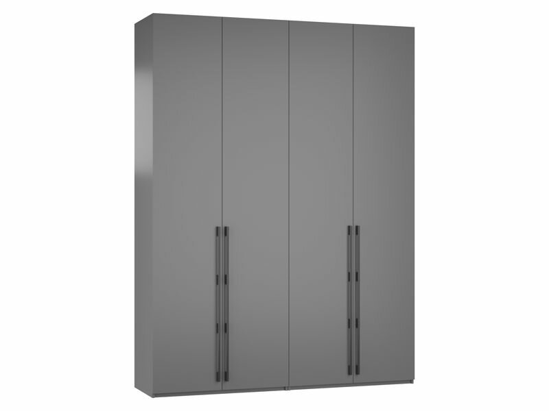 Шкаф распашной для одежды "Морган 2.1" 180х240х50 Серый графит
