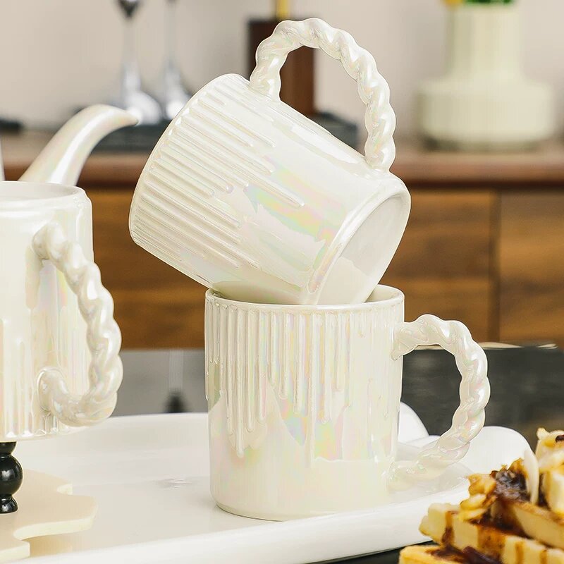 Керамическая кружка в скандинавском стиле, парная кружка для осеннего сезона, кружка для общежития, кружка для пар,