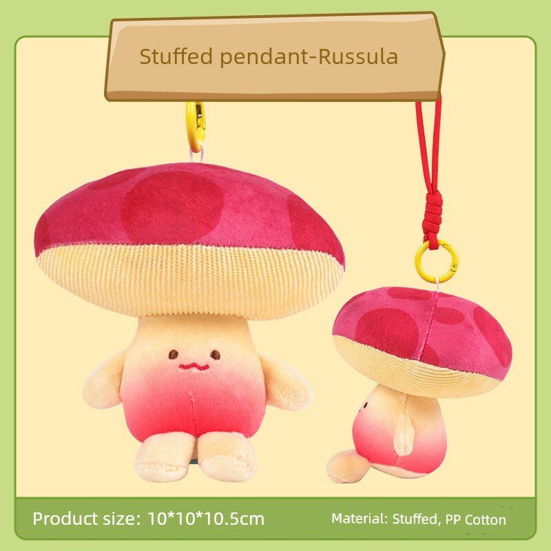 Плюшевый брелок-подвеска «Город небес» в виде красного гриба, креативный подарок Плюшевый брелок-красный гриб