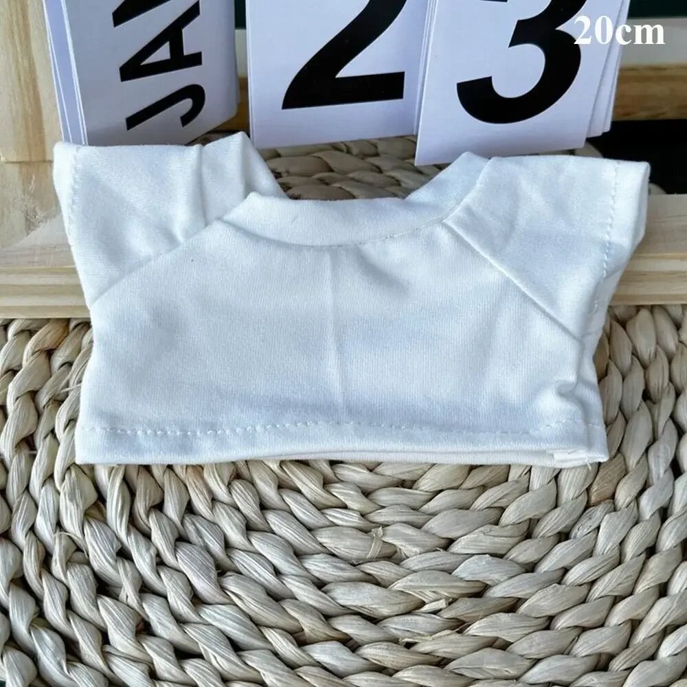 Белая футболка для кукол 20 см, Style 2