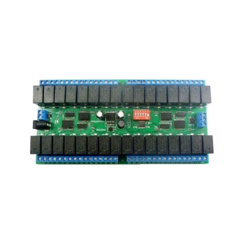 32-канальный модуль Modbus RTU для контроля дверей, камер и двигателей, 12V board only