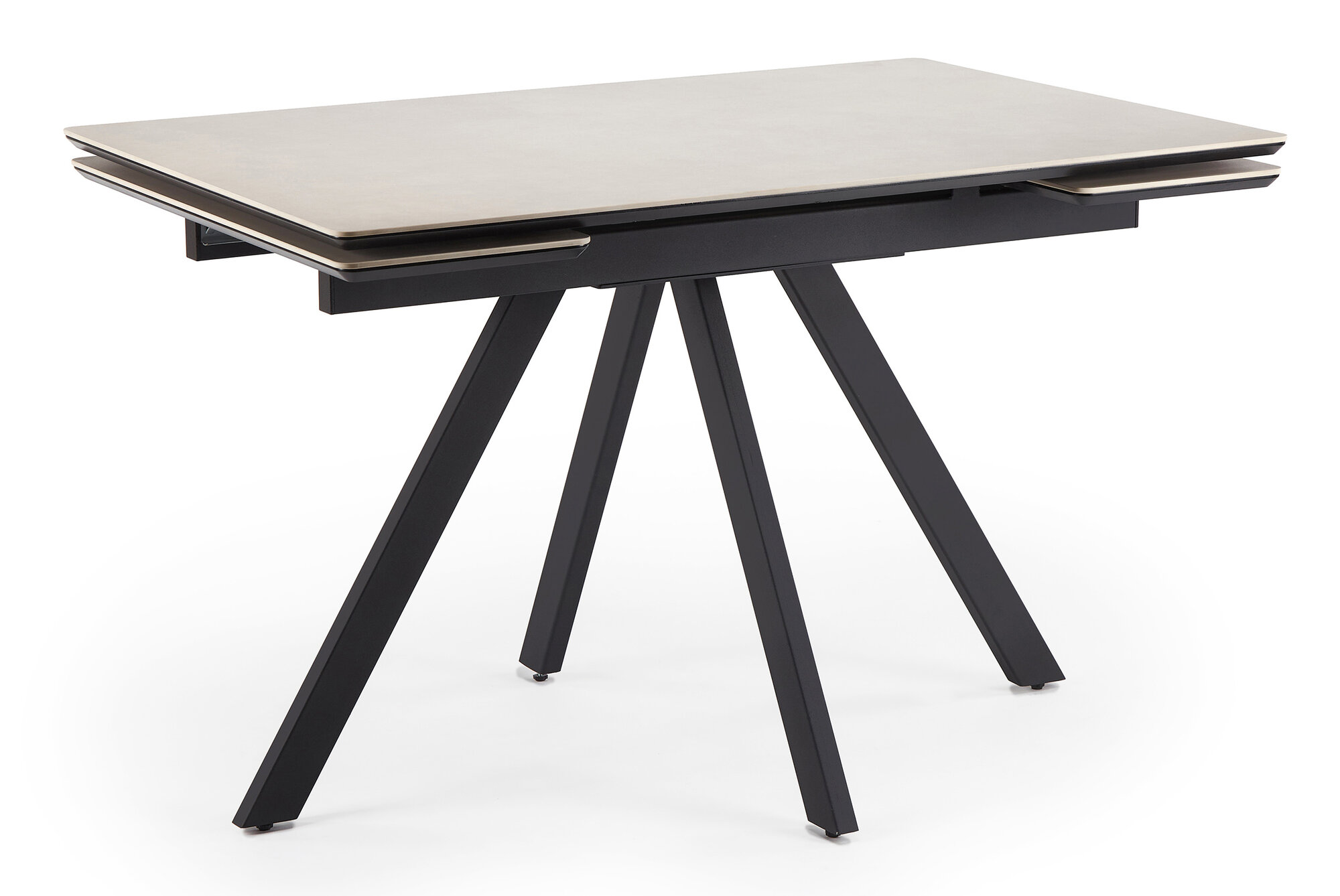 Керамический стол Лайфмебель Вилли 120(180)х80 сarmen light grey / черный