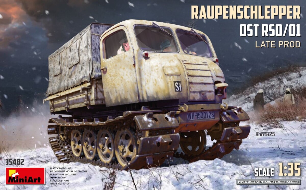 35482 MiniArt Тягач Raupenschlepper Ost RSO/01 (поздняя версия) 1/35