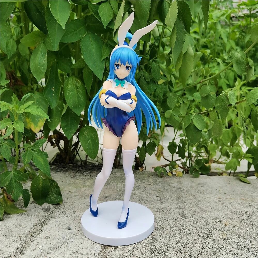 Фигурка аниме 18+ сексуальная девушка (Aqua Kono Subarashii Sekai ni Shukufuku o! Megumin Pop Up Akua Bunny Ver Anime PVC)26cm-пакет with box