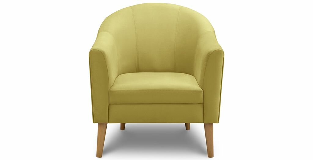 Кресло Арти, 73х75х87 см, Velutto28, микровелюр, нераскладное, с высокими деревянными ножками, мягкое, кресло в гостиную