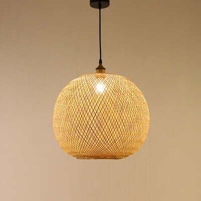 Подвесной светильник Юго-Восточной Азии, креативная бамбуковая плетеная лампа, светильник для чайной комнаты, лестницы, новый китайский стиль дзен, освещение для гостевого дома и ресторана