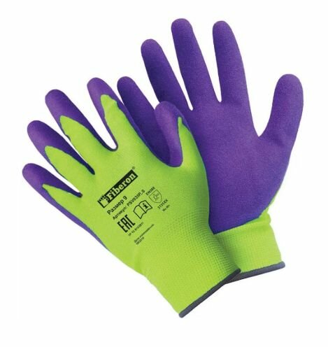Перчатки латексные Fiberon Sandy PR-SL181 размер 9/L, 6 пар.