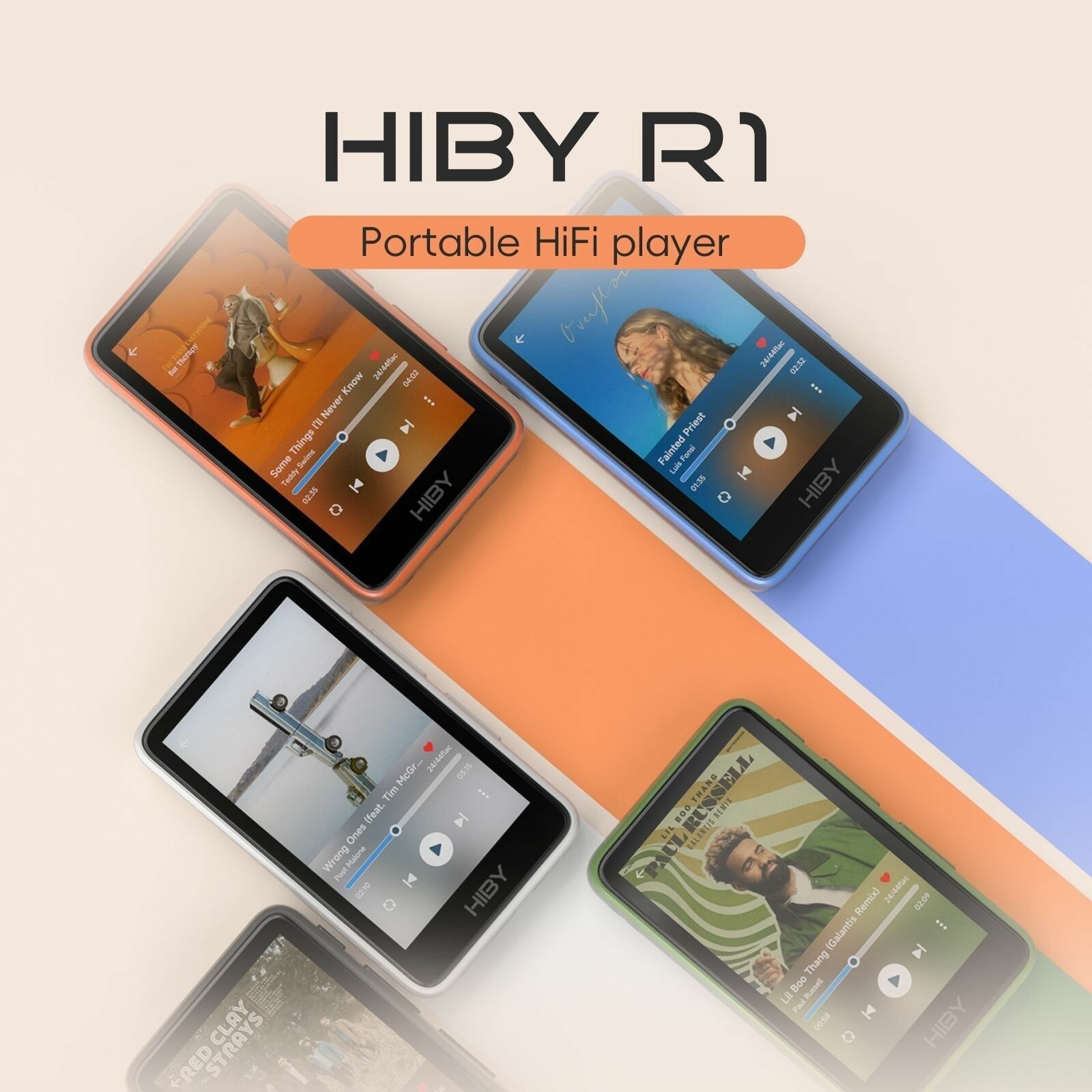 Эксклюзивный оранжевый аудиоплеер HiBy R1