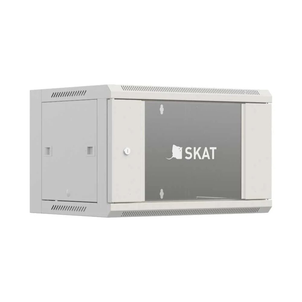 Телекоммуникационный настенный шкаф SKAT TB-9W660GF-G 9U, 600x600x500 мм, дверь стеклянная 4420