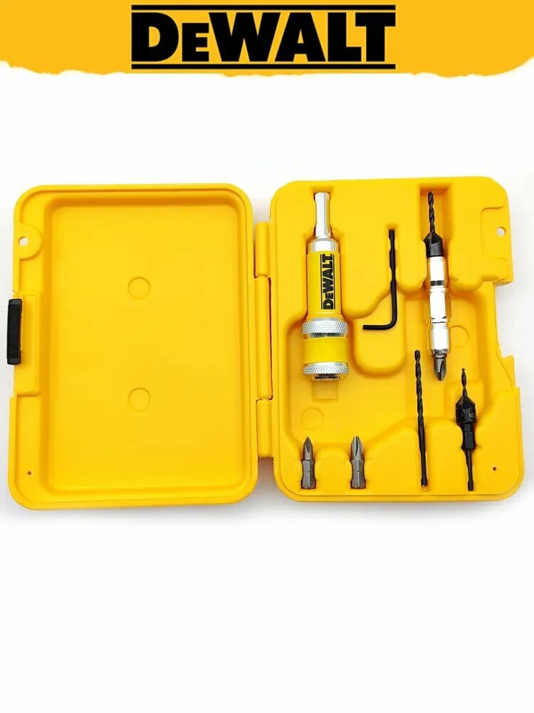 DEWALT DW2730 Набор из 8 отверток/сверл, быстросменные насадки для электроинструментов по дереву
