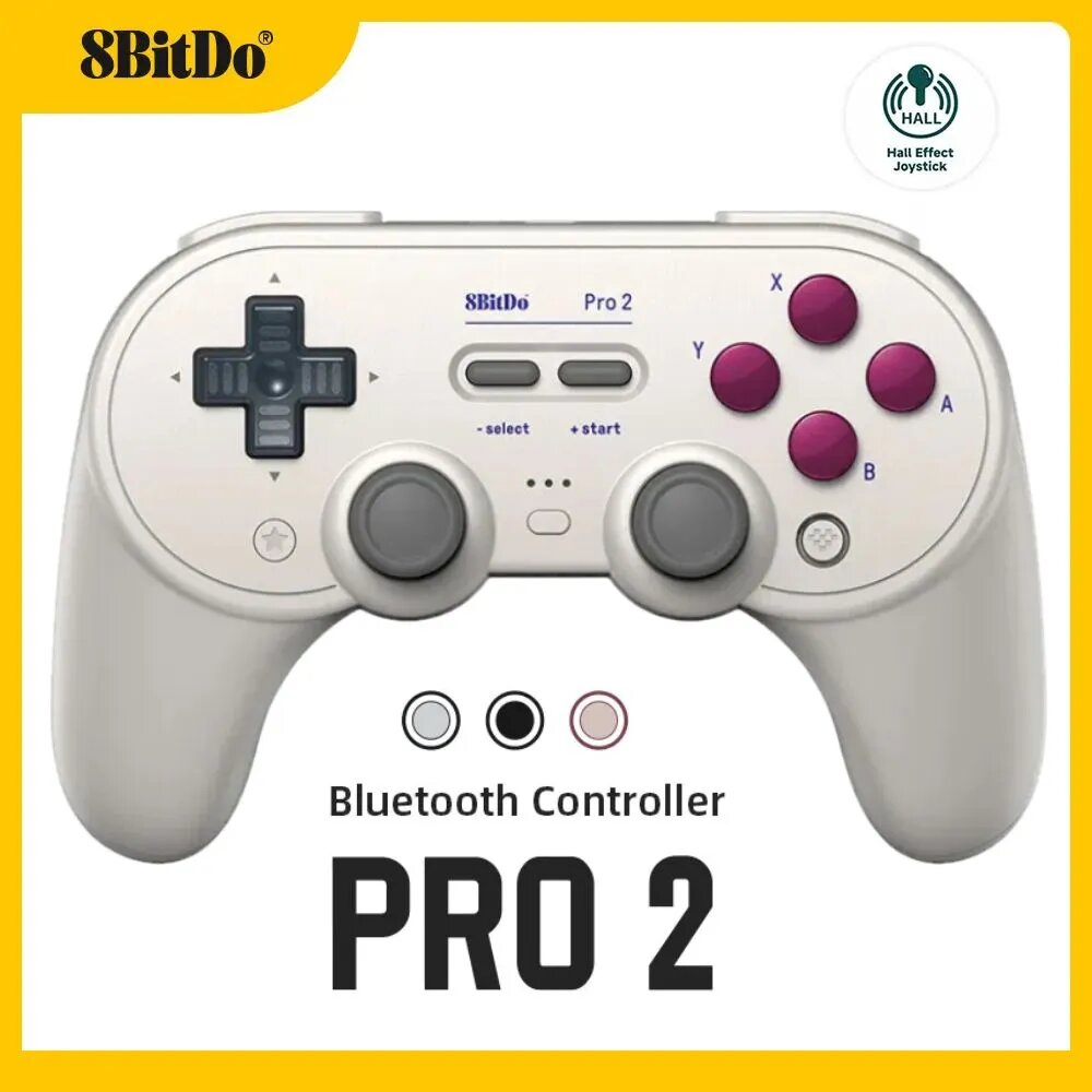 8bitdo новый Pro 2 Bluetooth геймпад с джойстиком с эффектом Холла для Nintendo Switch, PC, macOS, Android, Steam Deck Raspberry Pi