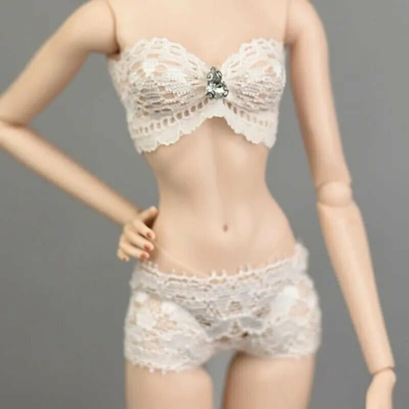 1 Комплект мягких кружевных трусов-бюстгальтеров для кукол Barbie Барби 1/6