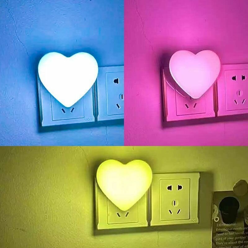 Ночной светильник LED с переключателем, атмосфера для пары, настроение в спальне, прикроватная лампа, романтическая лампа в форме сердца, оптовая продажа от фабрики