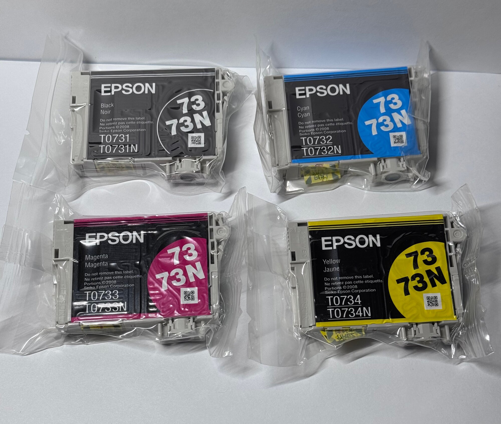 Комплект картриджей Epson T0735, оригинальный, для струйных принтеров в технической упаковке
