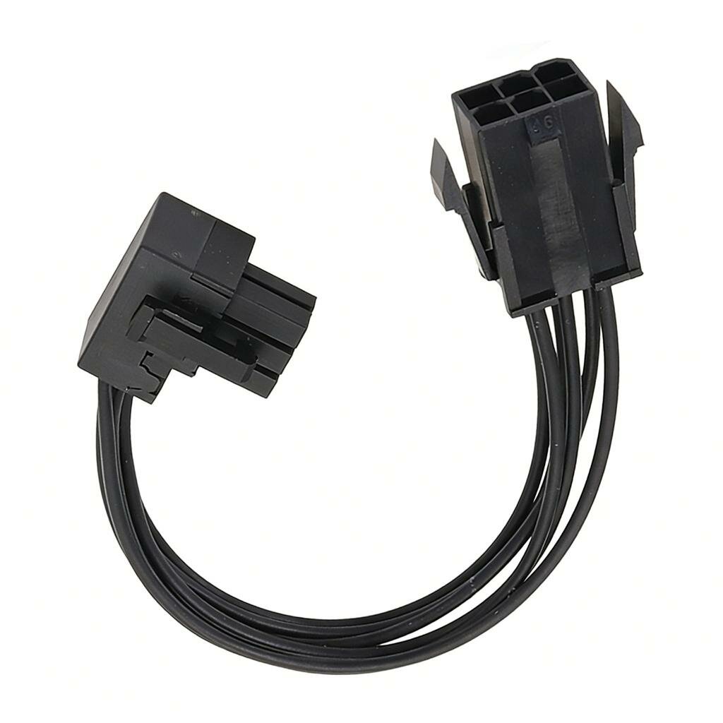 Кабель-удлинитель 6pin для видеокарт, Согните влево