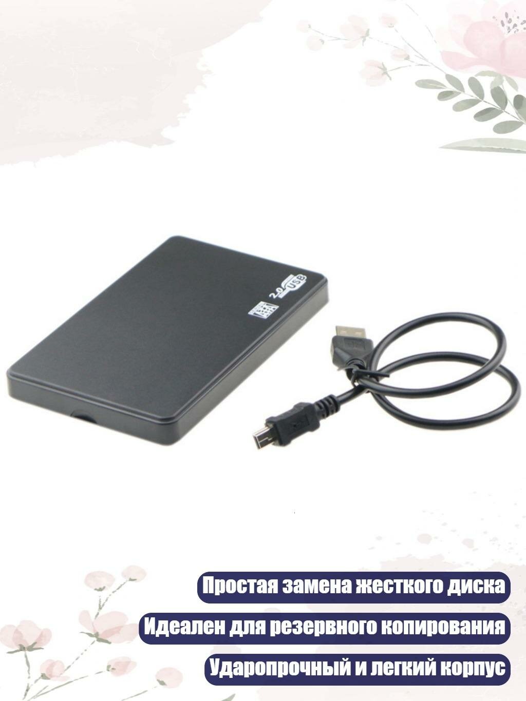 Внешний жесткий диск 2,5-дюймовый USB 2.0