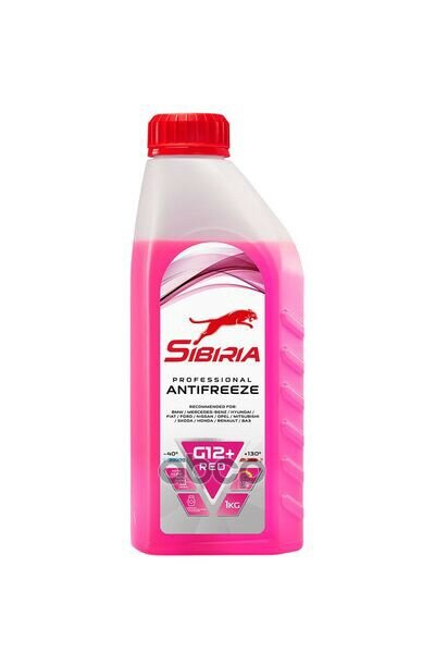 Жидкость охлаждающая 0.9л. "ANTIFREEZE G12", красная Sibiria арт. 800598