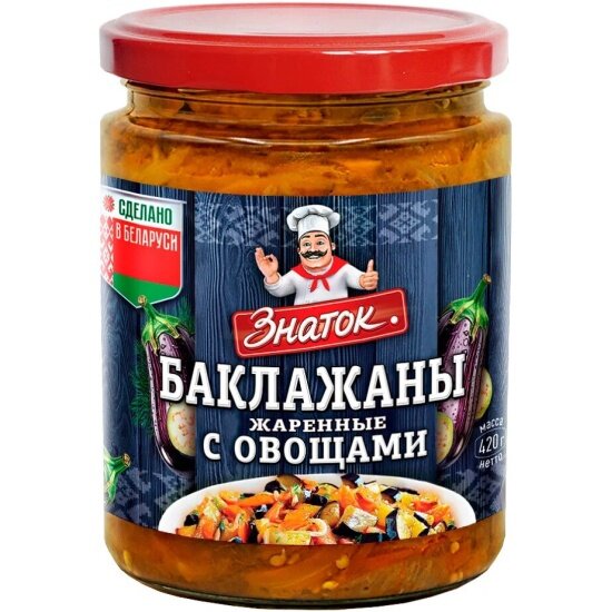 Баклажаны Консервы Знаток Знаток обжаренные с овощами (Беларусь) 420 г