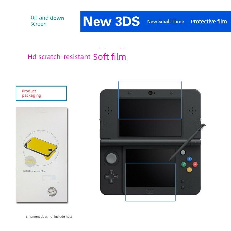 Новая 3DS Высококачественная Защитная Пленка с Устойчивостью к Царапинам для Nintendo 3DS Прозрачная