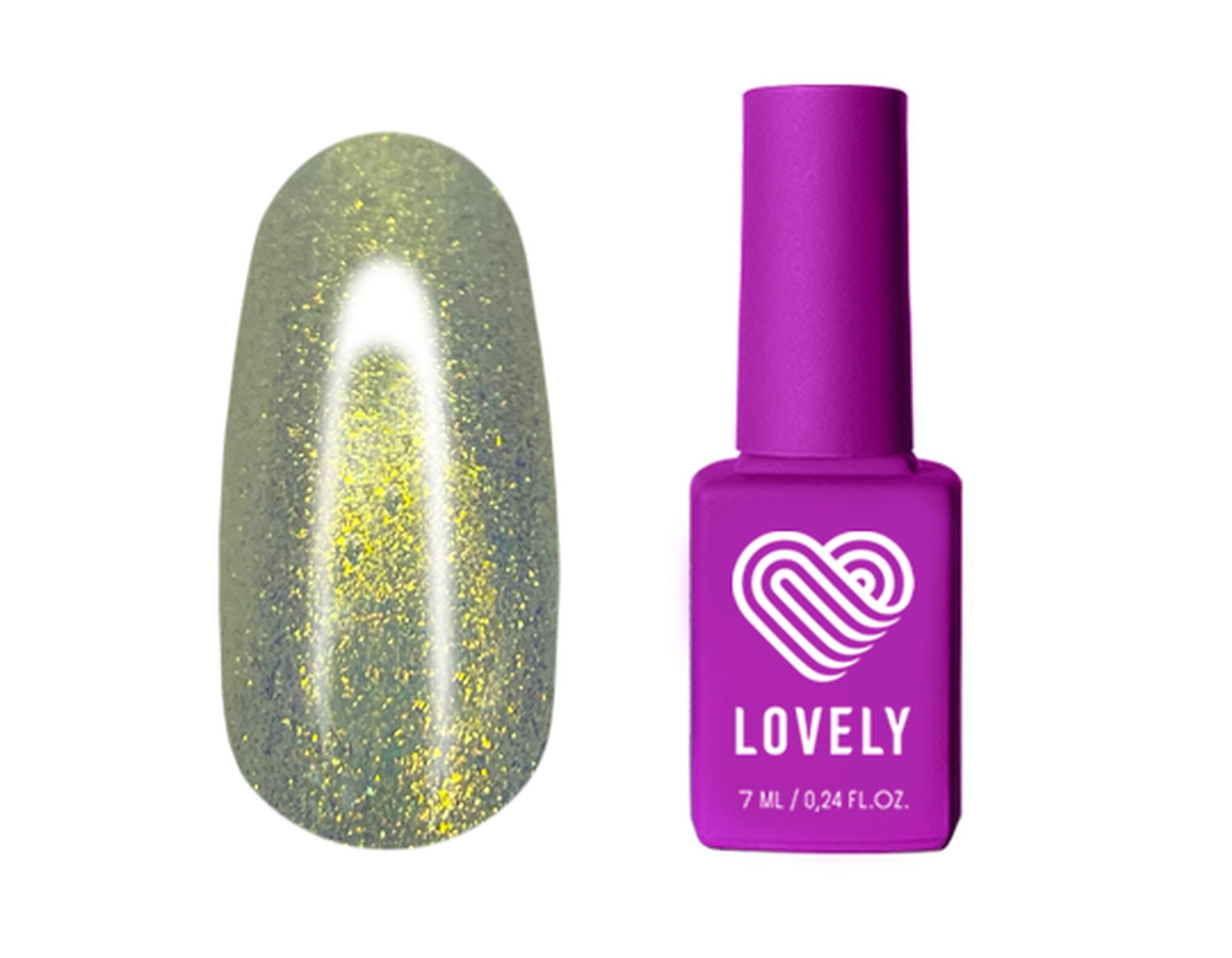 Гель-лак Lovely PP01 Чистый жемчуг Pure Pearl, глянцевый эффект, 7мл
