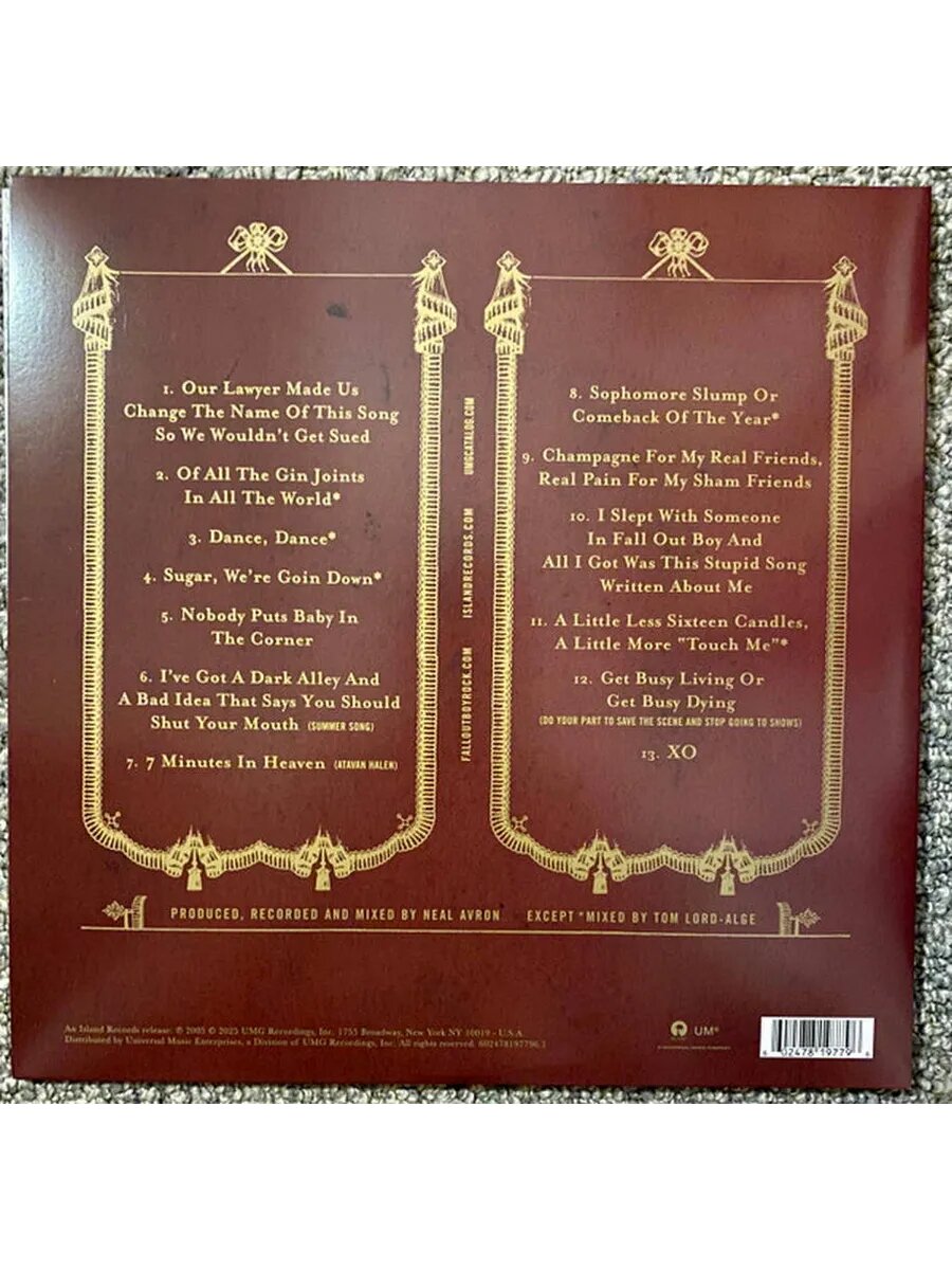 Fall Out Boy-From Under The Cork Tree — фото 1