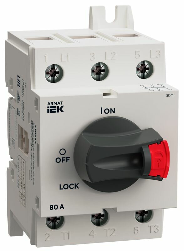 Выключатель-разъединитель 3п 80А SDM ARMAT IEK AR-SDM-11-080