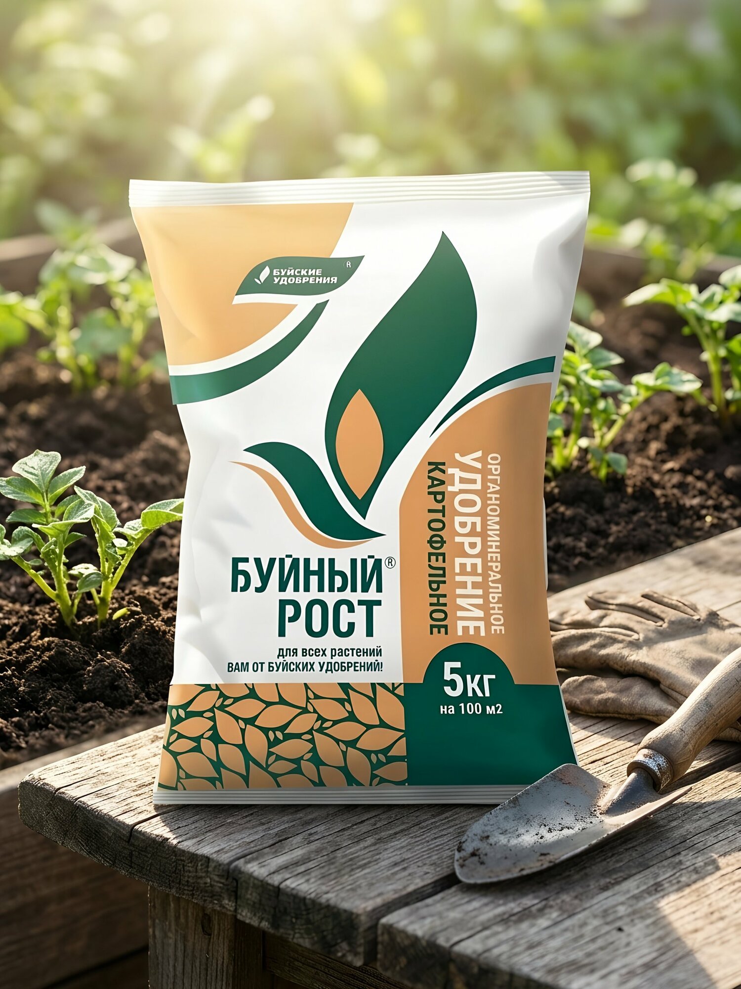 Удобрение Буйный рост для картофеля органоминеральное 5 кг от Буйского химического завода для активного роста растений