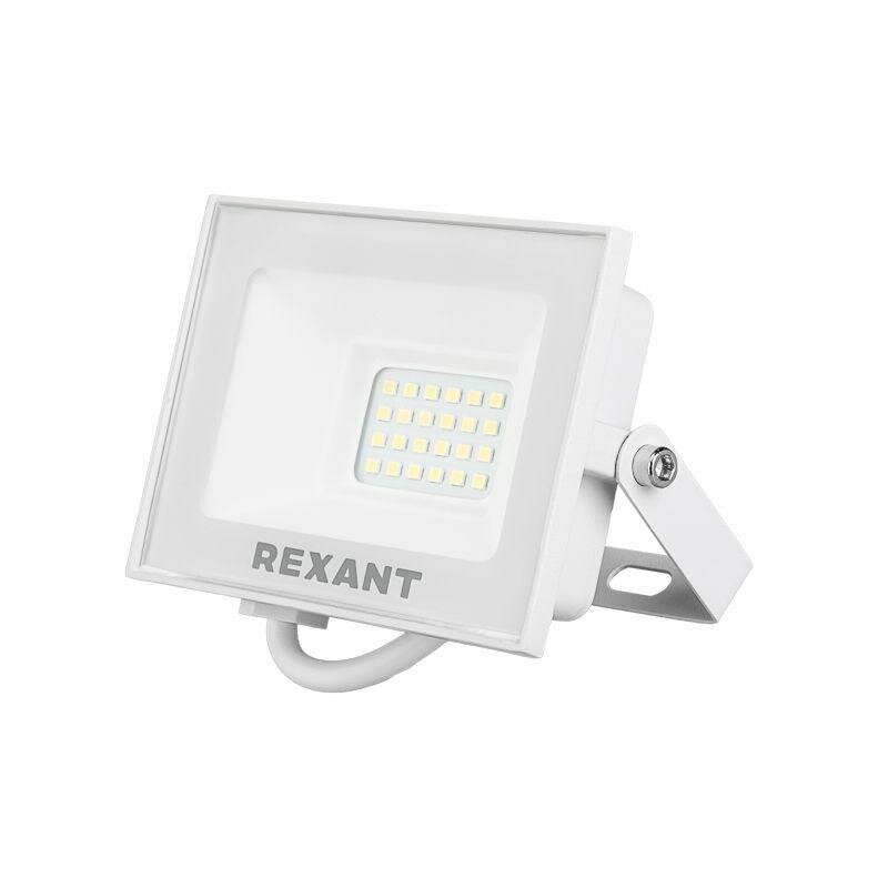 Прожектор СДО 30Вт 2400лм 5000К бел. корпус Rexant 605-025