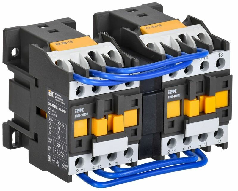 Контактор КМИ-10930 реверс 9А 400В/АС3 2НО KARAT IEK KKM13-009-400-20-1