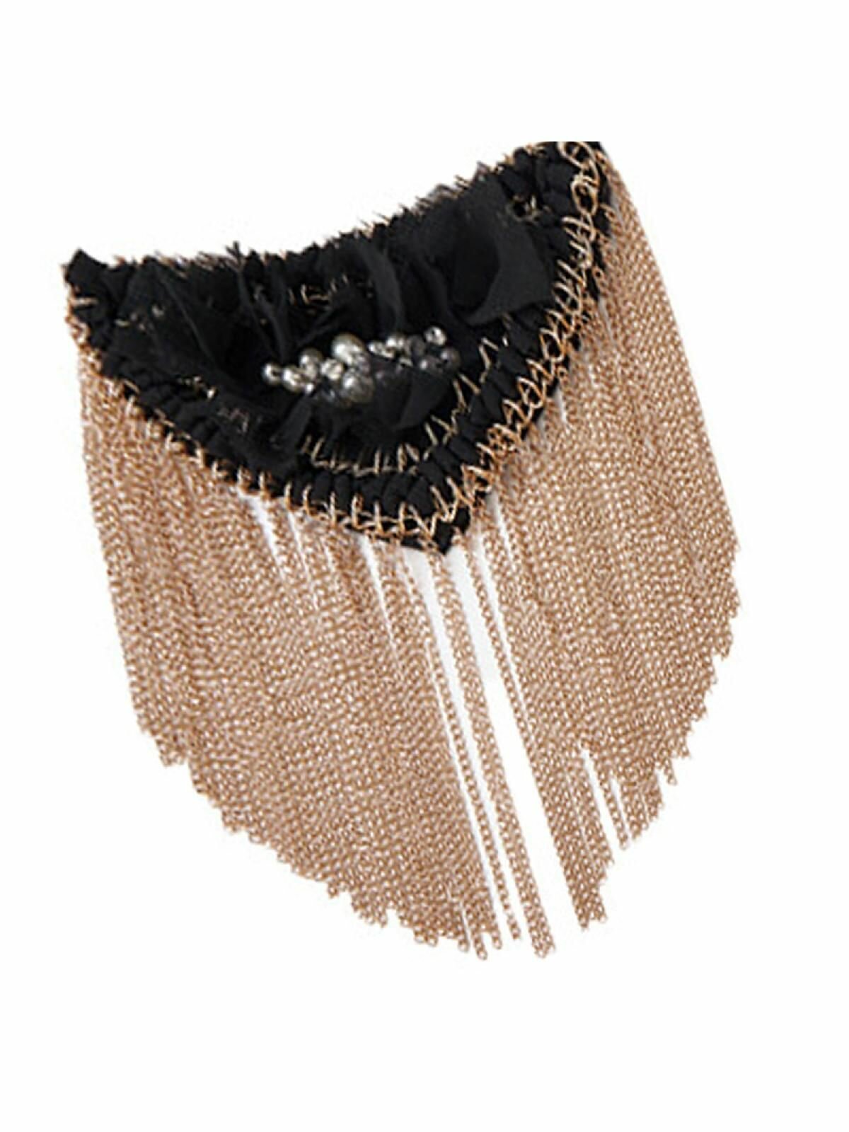 Эполеты с искусственным жемчугом и цепью