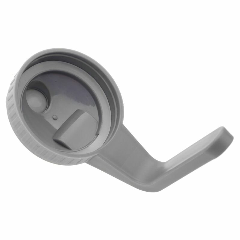 Стеклянная банка с ручкой, герметичной крышкой, серая