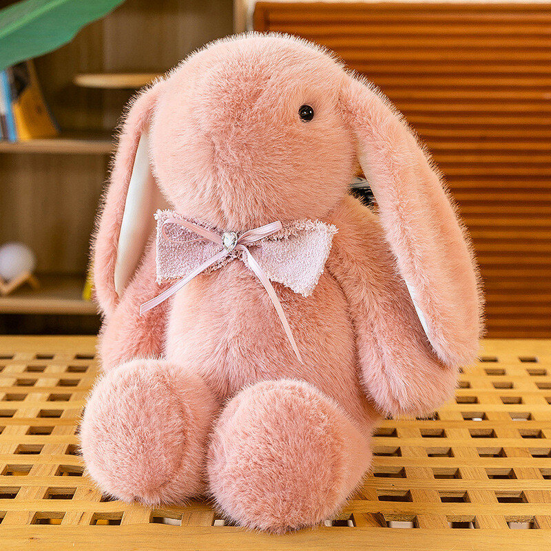 Adoreable soft plush rabbit toy floppy eared doll for kids lovely comforting companion