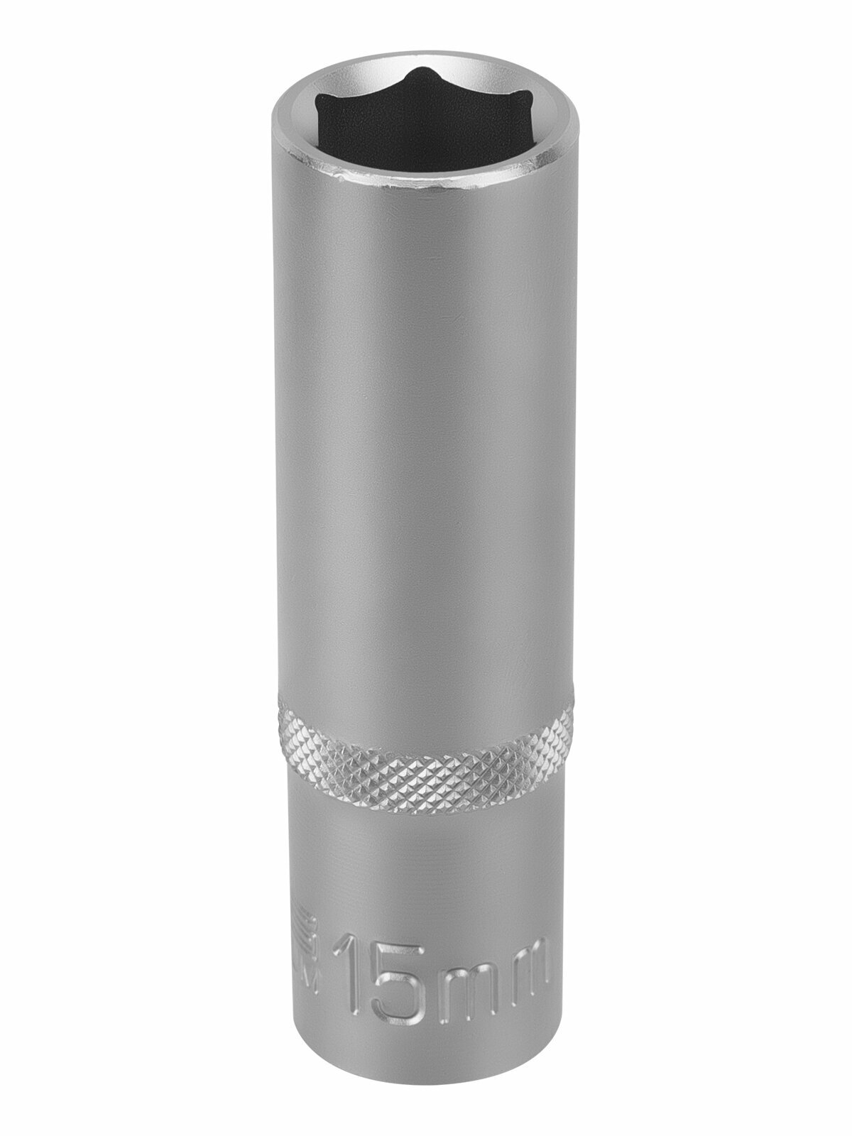 Головка торцевая удлиненная Stels 15 мм, 6-гранная, CrV, под квадрат 1/2", 13848