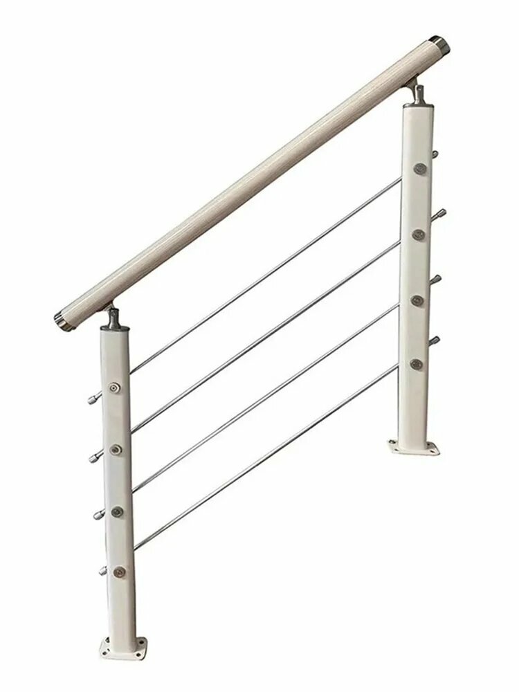 Перила для лестницы, ограждение для лофта и балкона, карбоновая сталь + нержавеющая сталь, полный комплект, 1000 мм