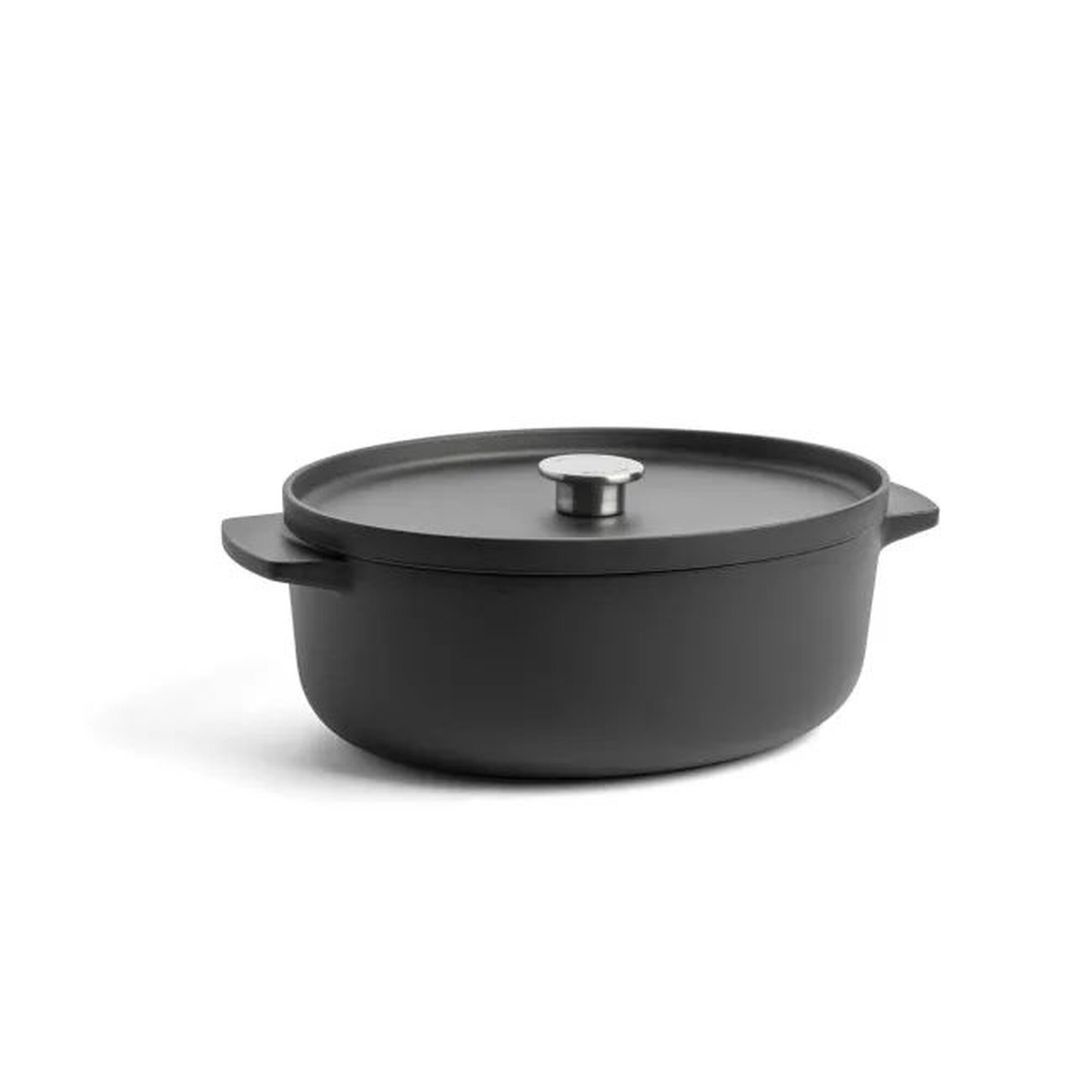Жаровня овальная KitchenAid - чугунная, 30x24 см 5,6 л, цвет матово черный, CC004900-001