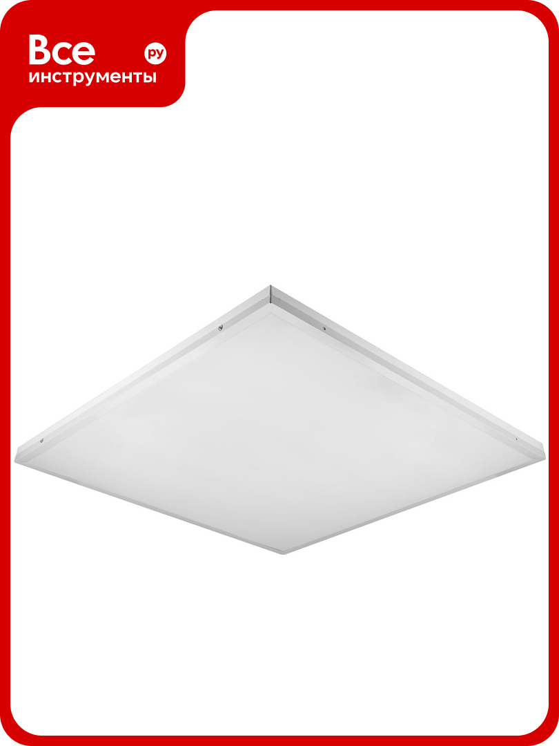 Светильник Jazzway светодиодная панель ДВО PPL 595/U OPAL 4000K IP40 50 Вт, из листовой стали