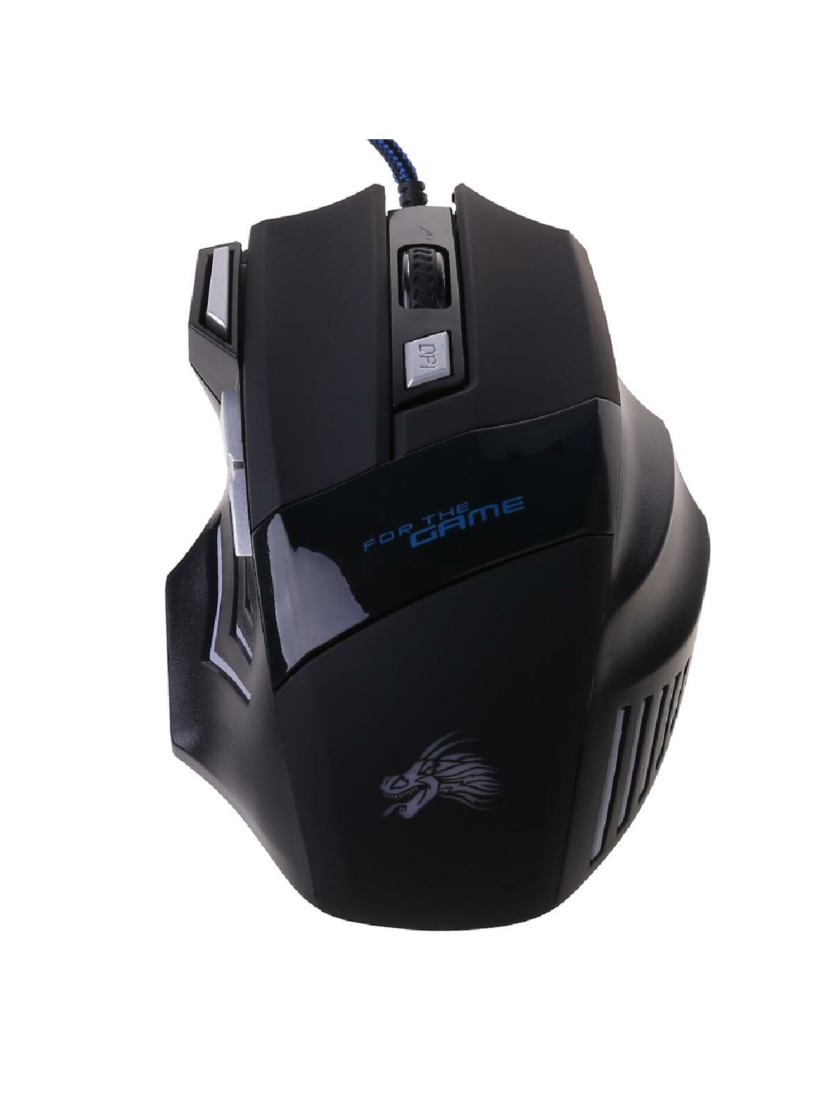 Wired Gaming Mouse 7 Button USB Wired LED Breathing Fire Button 5500 DPI Optical Ergonomic Gaming Mice for Laptop PC