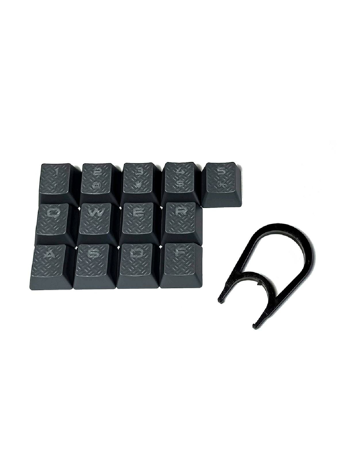 DIY Custom Keyboard Keycaps 13pcs ABS Backlit Keycap with Texture Non-slip Cover Suitable for Gaming Mechanical Keyboard