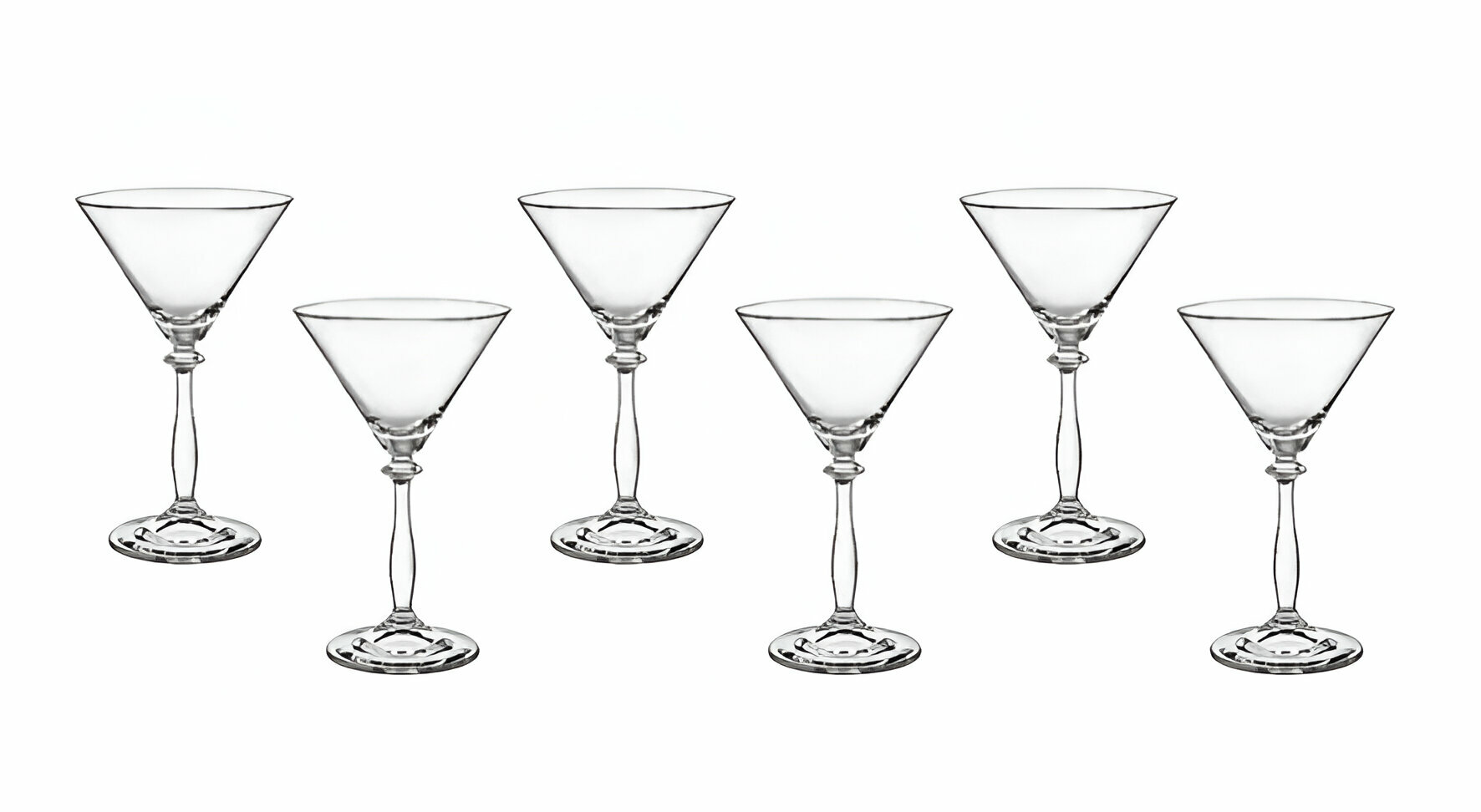 Набор фужеров Bohemia Crystal "София", для мартини, 285мл, 6шт