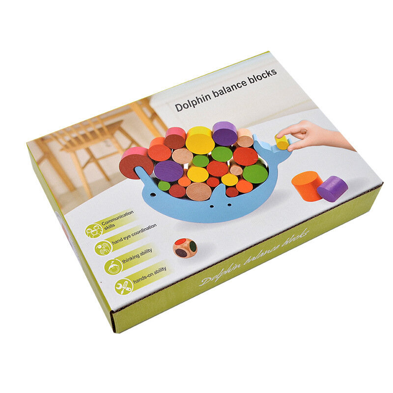Игрушка-головоломка "Дельфин", балансирует, деревянный, 0,5 кг