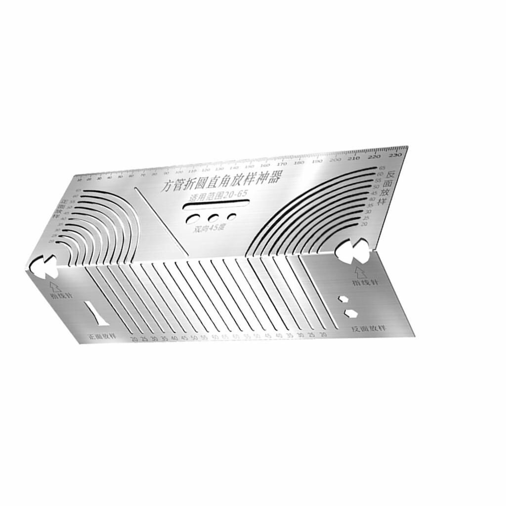 Линейка для измерения высоты квадратной трубы из нержавеющей стали-20T65
