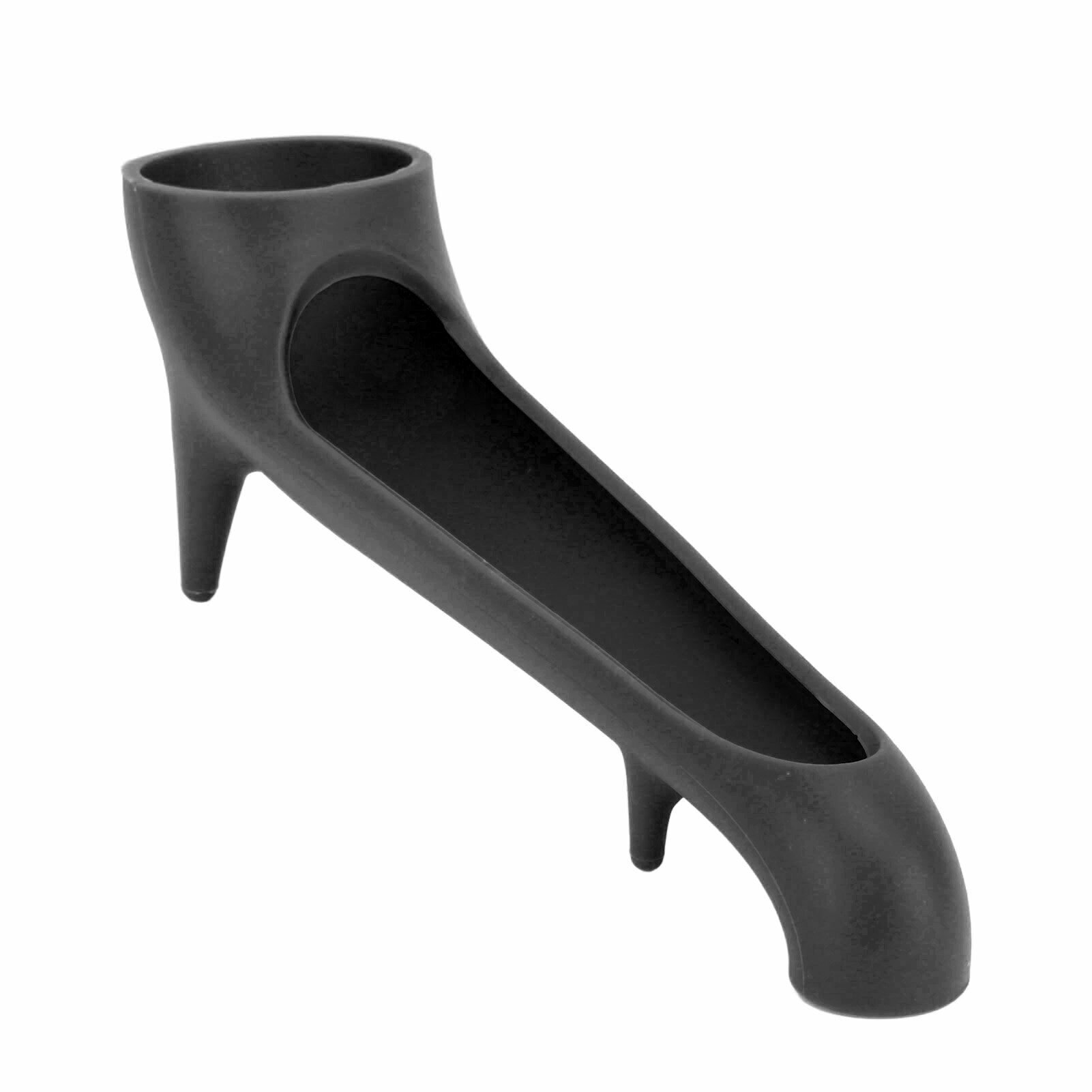 Воронка для доступа к резервуару для воды для кофемашины, многофункциональная пищевая силиконовая длинная воронка для воды для кофеварки, черная