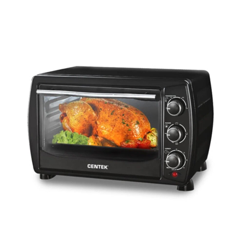 Мини-печь Centek CT-1536-20, черный, 20 литров, 1400Вт, механическое управление