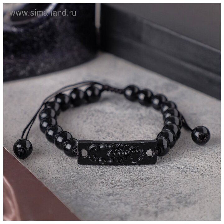 Браслет, стекло, металл